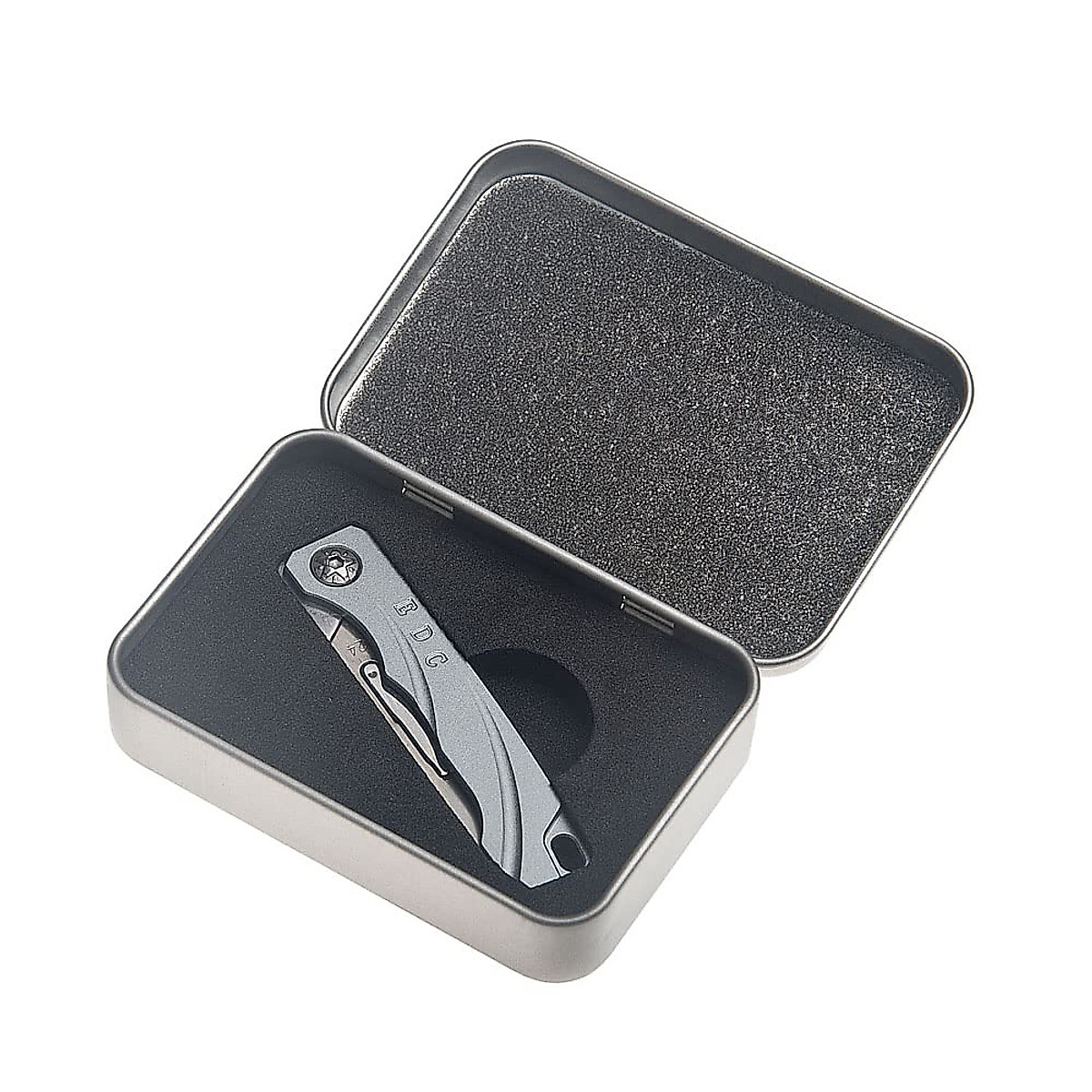 Tungyi Daily Pocket Folding Utility Knife with 10 Replaceable Quick Change Blades, Ultra Compact and Lightweight (Grey)