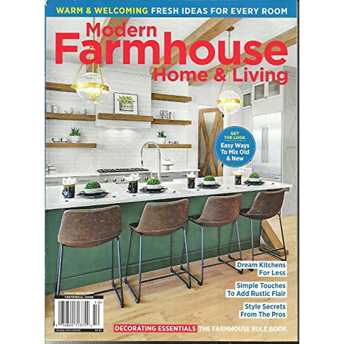 MODERN FARM HOUSE HOME & LIVING MAGAZINE, DREAM KITCHENS FOR LESS ISSUE, 2020