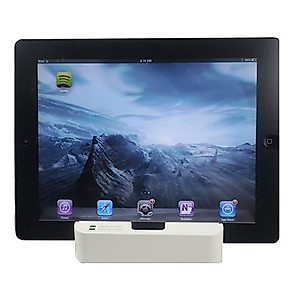 RND Desktop Charging Station with 3 AC Plugs and 3 USB ports Surge Protector with a slot for iPads and Tablets.