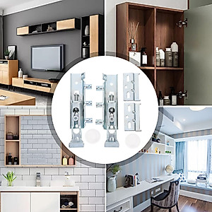 Scicalife Kitchen Concealed Cabinet Hangers Wall Hanging Bracket Heavy Duty Wall Unit Cabinet Plates Wall Mounted Cabinet Cupboard Holder