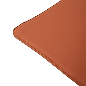 GDFStudio Outdoor Fabric Chaise Lounge Cushion (Set of 2), Rust Orange