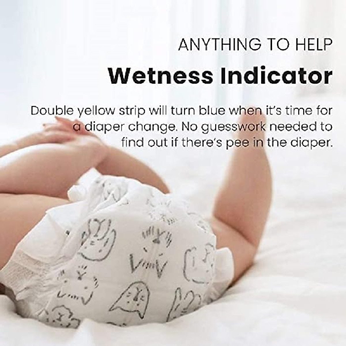 PARASOL Clear+Dry Disposable Diapers | RashShield Protection, Leakproof Design, Hypoallergenic Diaper Set | Size 4 (20-37 lbs) 54 Count