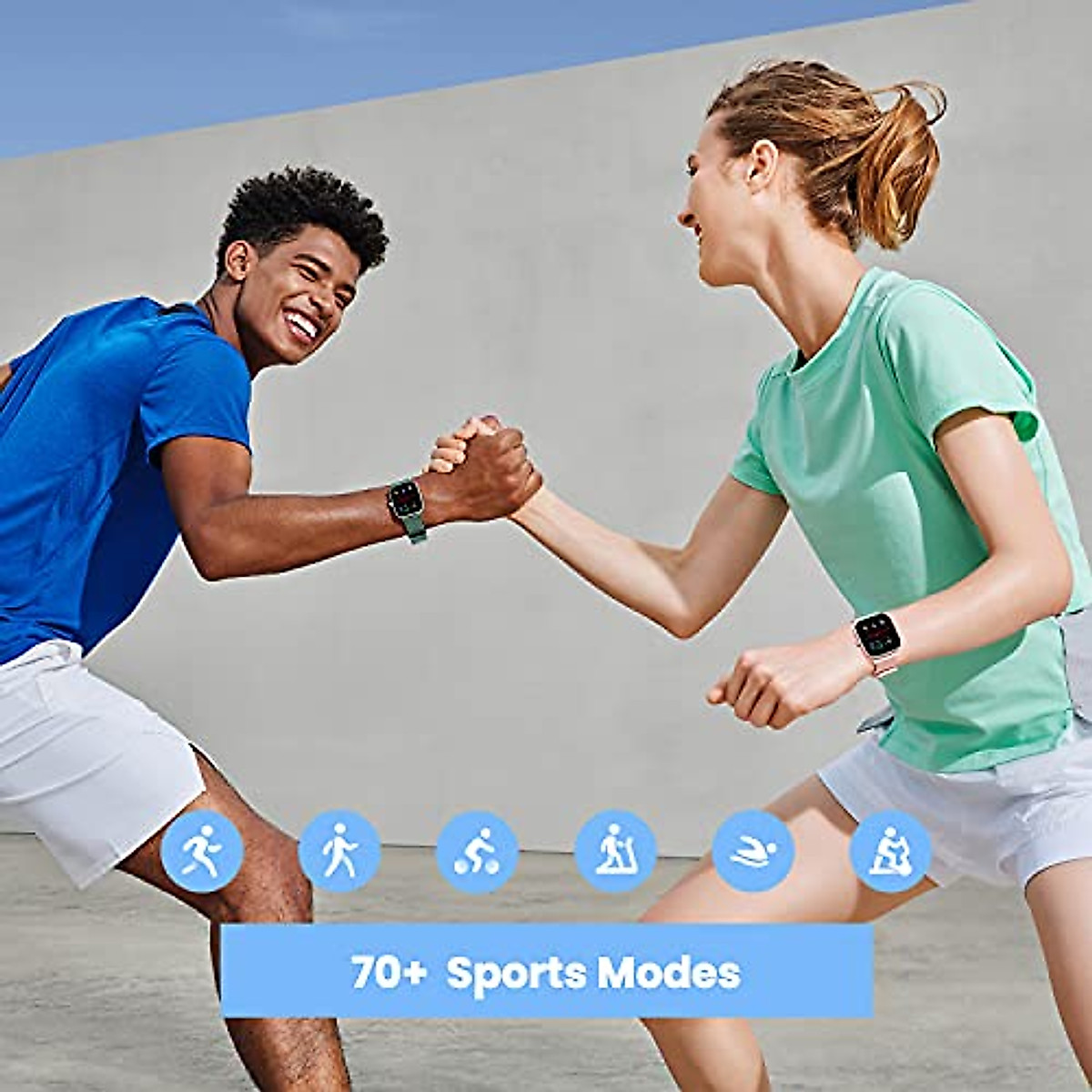 Amazfit GTS 2 Mini Smart Watch for Men Android iPhone, Alexa Built-in, 14-Day Battery Life, Fitness Tracker with GPS & 70+ Sports Modes, Blood Oxygen Heart Rate Monitor, 5 ATM Water Resistant-Black