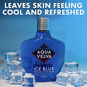 Aqua Velva Cooling After Shave, Classic Ice Blue 7 oz (Pack of 5)