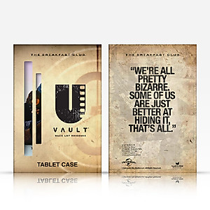 Head Case Designs Officially Licensed The Breakfast Club Shermer High Ath Depth Graphics Leather Book Wallet Case Cover Compatible with Apple iPad Pro 11 2020/2021 / 2022