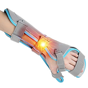Resting Hand Splint, Wrist Support Brace Adjustable Hand Fracture Fixed Strap Sprain Carpal Tunnel Splint, Hand Tendinitis Pain Relief from Sports Injury Splint(Left)