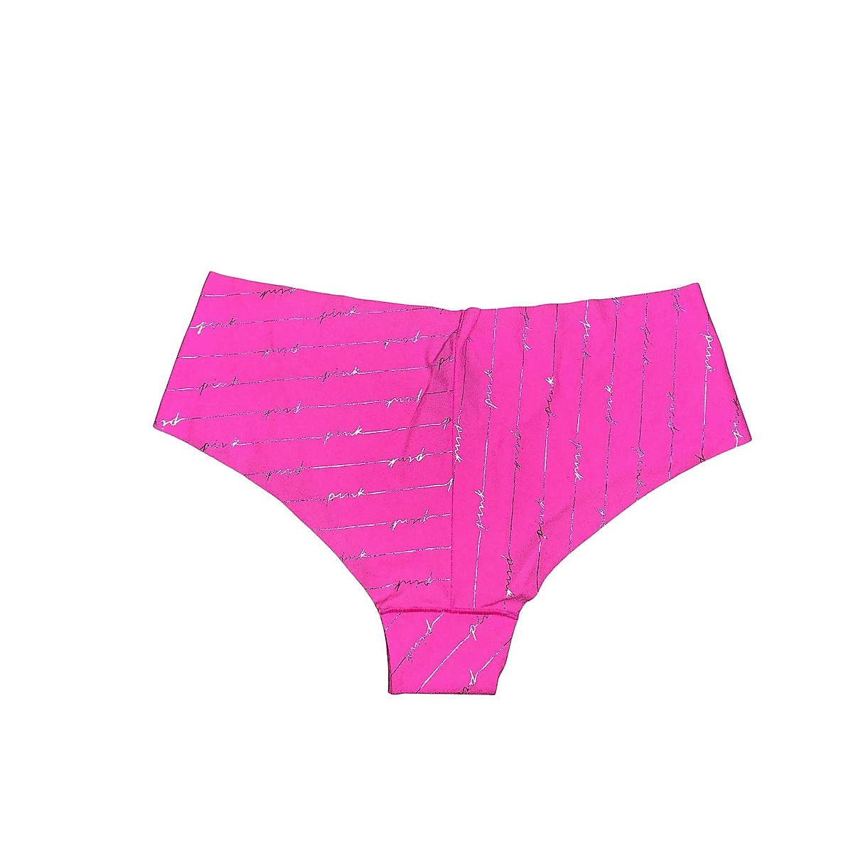 Victoria's Secret Pink Smooth No Show Cheekster Underwear/Panty Color Pink Script Size X-Small New