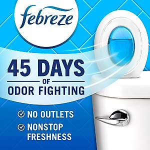 Febreze Small Spaces Air Freshener, Plug in Alternative for Home, Linen & Sky, Odor Fighter for Strong Odor (4 Count)