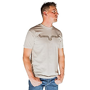 Kimes Ranch Men's Short Sleeve Shirt Outlier Tech Tee/Grey Silk