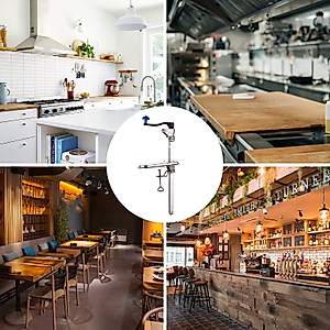 Erinaik Commercial Can Opener Heavy Duty for #10 Cans, 23.2” Manual Table Can Opener with Plated Steel Base for Large Cans Up to 18” Tall, for Restaurant Hotel Bar Compatible with Edlund