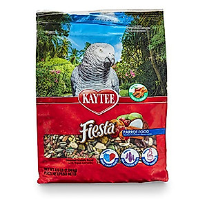Kaytee Fiesta Parrot Pet Bird Food, 4.5 Pound