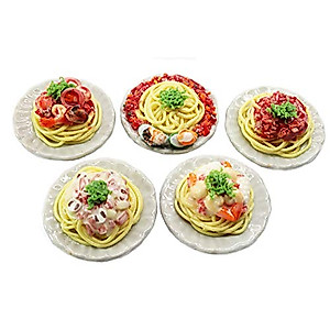 ThaiHonest Mixed 5 Assorted Spaghetti Dollhouse Miniature Food,Tiny Food