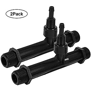 2Pcs Irrigation Venturi Fertilizer Kit, Venturi Fertilizer Mixer Injectors, Use the Siphon Principle, for Agriculture Fertilizer Irrigation, Jet Device, etc