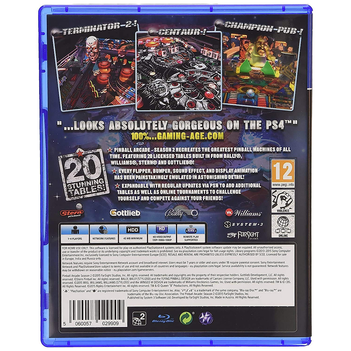 Pinball Arcade Season 2 (PS4) (UK IMPORT) by Nioxin