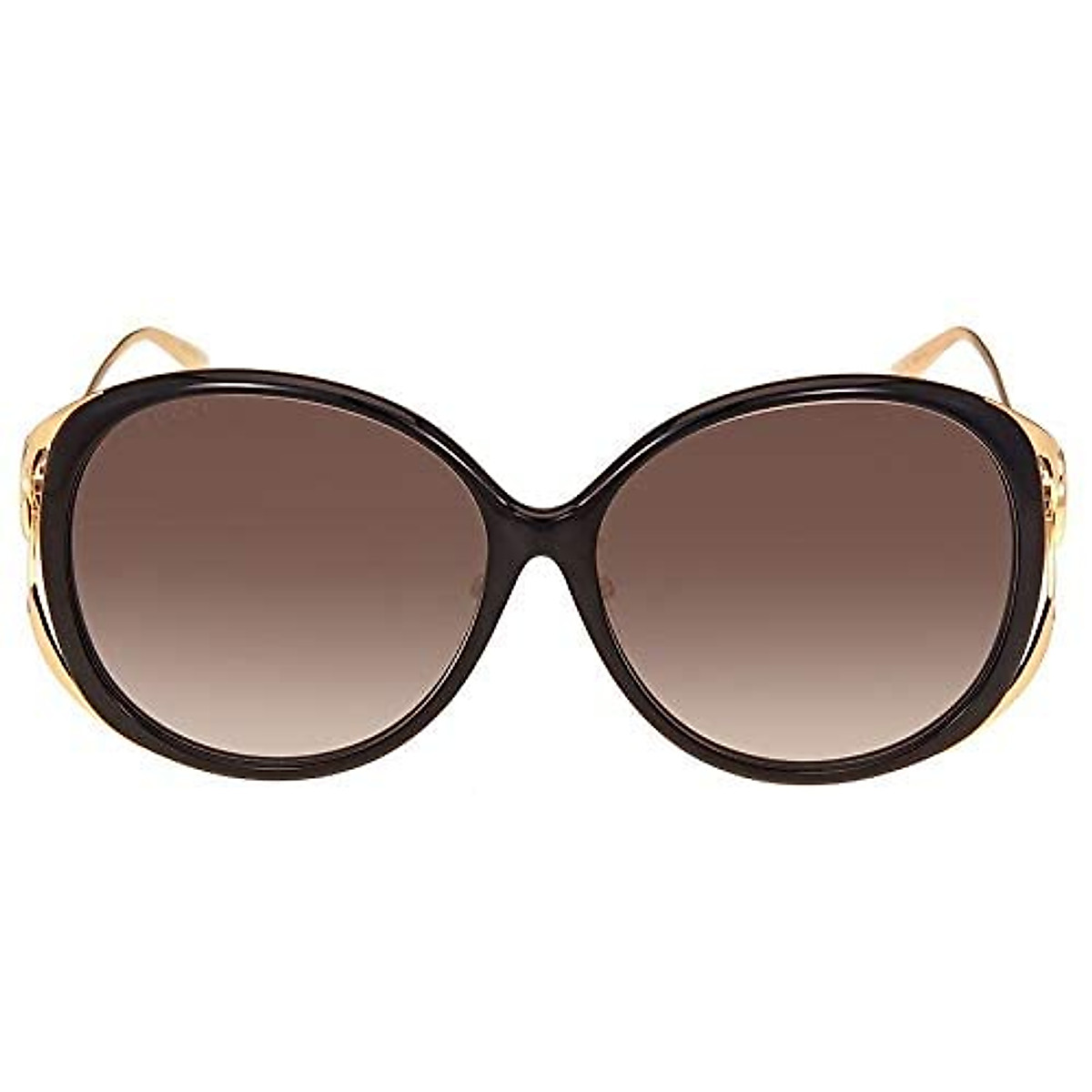 Gucci GG 0226 SK- 001 BLACK / GREY GOLD Sunglasses