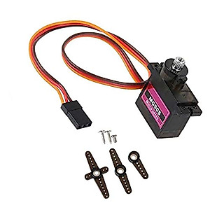 Muised Drone kit Rc Tool Kit Rc Accessories and Parts 5PCs MG90S Micro Metal Gear 9g Servo for RC Plane Helicopter Boat Car 4.8V- 6V Flying Accessories Travel Mini Drone Accessories