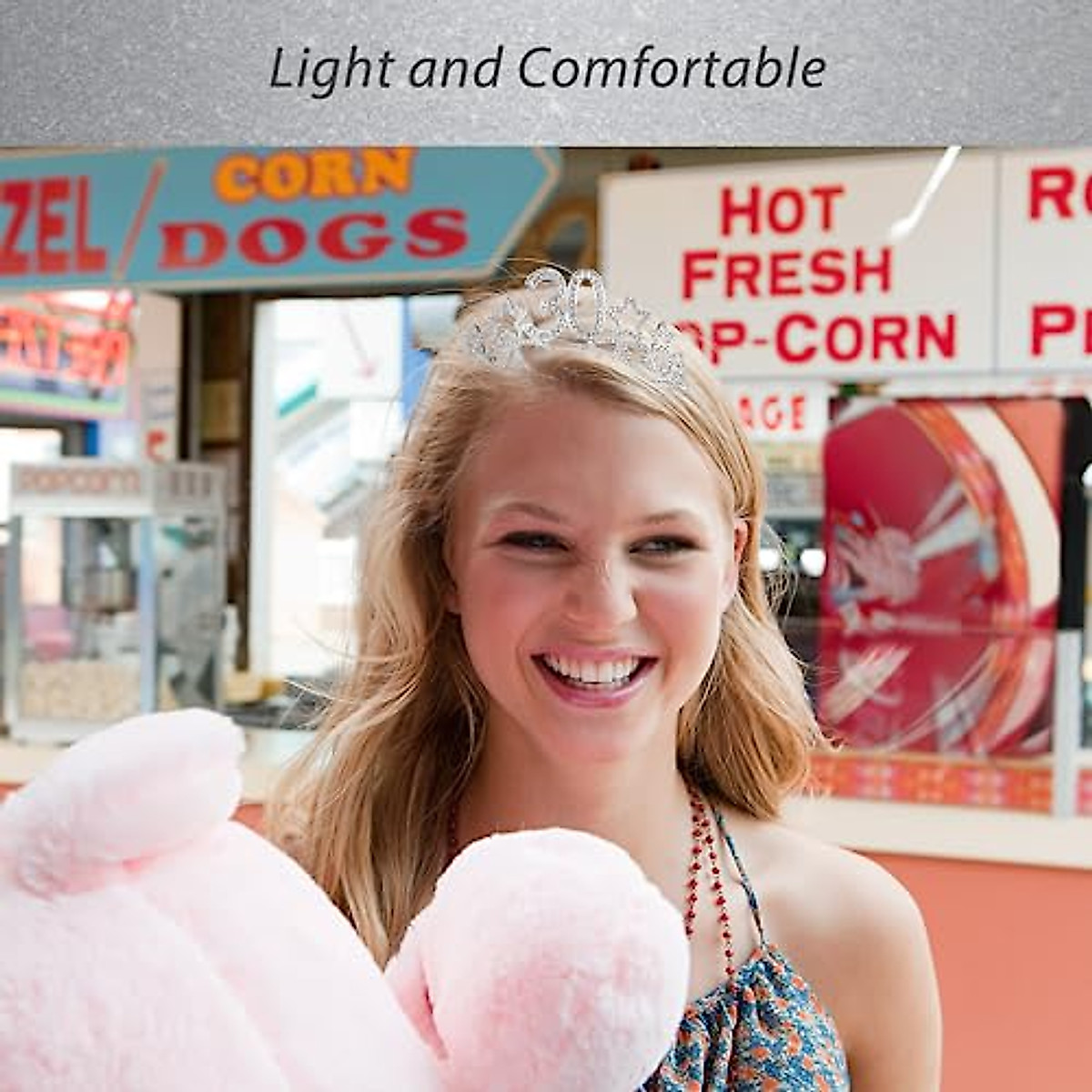 MEANT2TOBE 30th Birthday Sash and Tiara for Women - Fabulous Glitter Sash + Stars Rhinestone Silver Premium Metal Tiara for Her, 30th Birthday Gifts for 30 Party