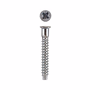 7 mm x 50 mm HighPoint Confirmat Screws, Pozi-Flat Head, Zinc, 100pc