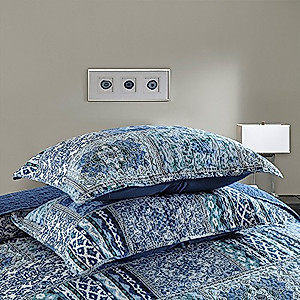 NEWLAKE Cotton Bedspread Quilt Sets and Quilted Throw Blanket Bundle