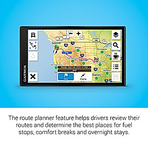 Garmin dēzl™ OTR610, Large, Easy-to-Read 6” GPS Truck Navigator, Custom Truck Routing, High-Resolution Birdseye Satellite Imagery, Directory of Truck & Trailer Services