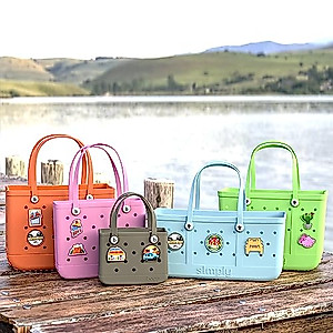 BOGGbeans Outdoor Charms for Bogg Bag, Simply Southern Totes, and Similar Styles. Acrylic 3" Outdoor Charm Accessories for Beach Totes (Camper)