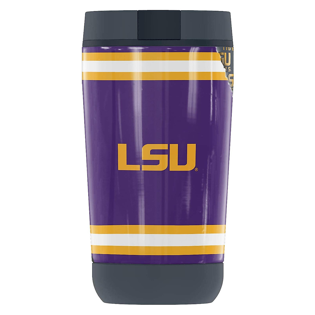 THERMOS LSU Tigers, Torn Tiger GUARDIAN COLLECTION Stainless Steel Travel Tumbler, Vacuum insulated & Double Wall, 12oz