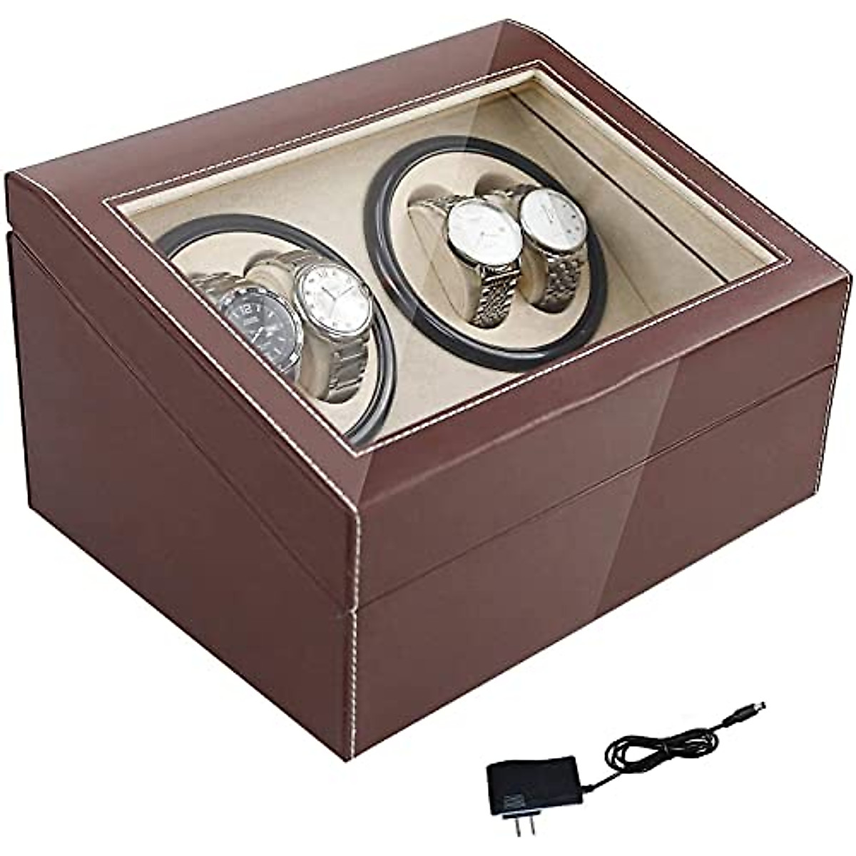 SHZICMY Automatic Watch Winder, 4+6 Automatic Watches Winders Storage Display Box Watch Winders Case