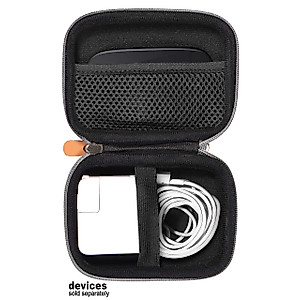 GETGEAR case for MacBook Magsafe/Magsafe 2 Charger Adapter, Magic Mouse 1, 2, Lightning Hub, Type C and USB Hub, Card Reader, All in one Carrying Solution (Tweed Gray)