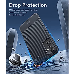 FNTCASE for Samsung Galaxy A14-5G Case: Soft TPU Slim Thin Protective Phonecase Shockproof Anti-Drop Full Body Protection Cell Phone Cover for Galaxy A145g - 6.6 inch 2023 Black