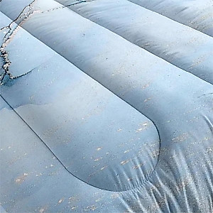 Albideyaa Light Blue Abstract Art Marble Pattern Comforter Set Full Size Soft Microfiber Marbling Print Boys Girls Teens Duvet Bedding Set Modern Home Bedroom Decor Quilt Set with 2Pillowcases