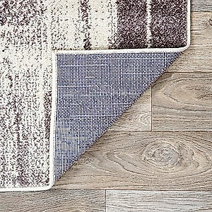 Rugshop Contemporary Modern Abstract Area Rug 7' 10" x 10' Gold