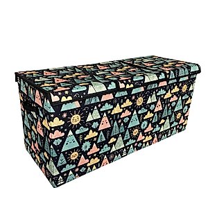 SUBLIME LIVING Extra Large Kids Toy Chest - Foldable Toy Storage Organizer with Soft Close Lid - Sturdy Toy Box for Boys and Girls, Durable Storage for Kids Room or Nursery