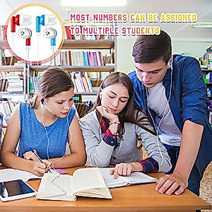 50 Pack Earbuds Bulk for Classroom Kids Wire Earphones Students Ear Buds Set Stereo Headphones for Kids Adults Schools Libraries, 3.5 MM Audio Jack (Mixed Colors)