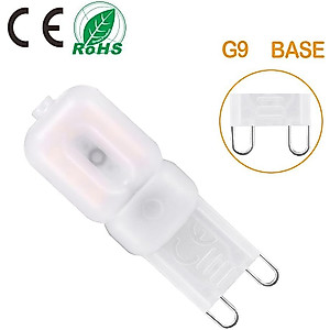 Velouer G9 LED Bulb Dimmable 3W, 25W Halogen Equivalent, 3000K Soft Warm White, 120V No-Flicker, Chandelier Lighting 270LM (10 Pack)