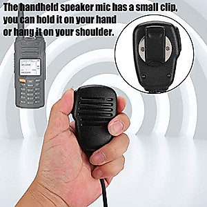 Speaker Mic for Yaesu Vertex Walkie Talkie VX-6R, VX-7R, VX-6E, VX-7E, VX-120, VX-127, VX-170, VX-246, VX-270, VX-177, VX-700, VX-710 etc,Waterproof and 360 Degrees Rotation PTT Hand Microphone