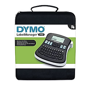 Dymo Imprimante d'étiquettes sans fil LabelManager 210D avec Valise de Transport (Noir/Gris)