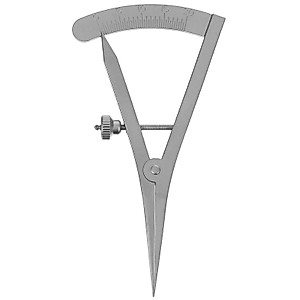 Caliper Bone Caliper Stainless Steel Eye Measuring Ruler Measurement Gauge Ophthalmic Ruler Double Eyelid Surgery Ruler, Straight