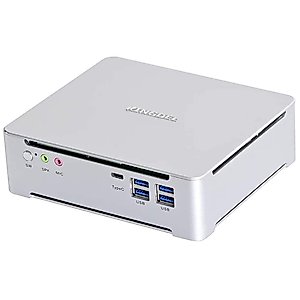KINGDEL Mini Desktop Computer with Intel i7-7820HK 4 Cores up to 3.9Ghz CPU, 16GB RAM, 512GB SSD, Type-C, 4K: 4096x2304, HD+DP Port, W-11 Pro