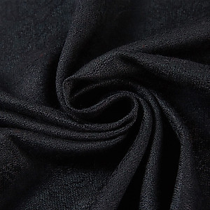 Paisley Pashmina Silk Scarf Shawl Jacquard Cashmere Wrap Stole Two Tones Reversible (Black)