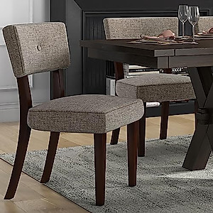 ACME Set of 2 Drake Espresso Side Chair, 36-Inch