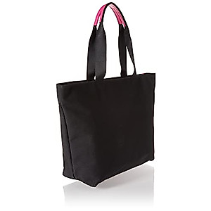 Karl Lagerfeld Paris Kristen Tote, Black/Fuschia Amour
