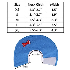 Bird Cone Collar 4 Pcs Set Pet Parrot Anti-bite Elizabethan Collars Protective Anti-Grab Feather Wound Healing Recovery Cones for Lovebird Cockatiel Budgerigar Parakeet Yellow Blue Red Green