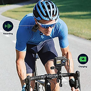 Waterproof Action Camera 4K-Ultra HD 60FPS 24MP 40M Underwater Helmet Vlog WiFi Camera，8X Zoom Touch Dual Screen EIS Stabilization Cam/Wireless Mic/Remote Control/Battery*2/Charger/Accessories Kit