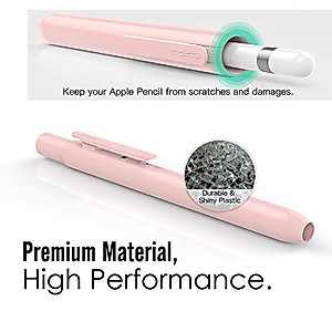 MoKo Holder Case for i-Pencil, Retractable Tip Cap for New iPad 10.2 2019/iPad Air (3rd Generation) 10.5" 2019/iPad Mini (5th Generation) 7.9" 2019 i-Pencil（Only for i-Pencil 1st - Pink