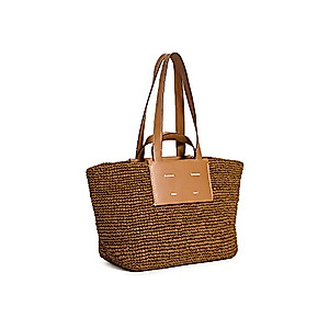 Proenza Schouler White Label Women's Large Morris Rafia Tote, Honey, One Size