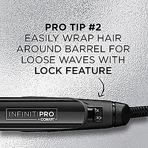 INFINITIPRO BY CONAIR 2-in-1 Styler; Curl or Straighten with 1 Tool; 1-inch; Black