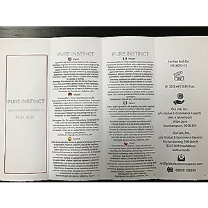 Pure Instinct Perfume with Pheromone Infused Essential Oil for Her - Roll on 10.2 ml | 0.34 Fl. Oz