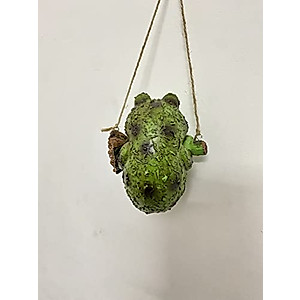 SHUT Frog Garden Statues Outdoor Decor Outside Swing Frog Figurines for for Patio Yard Lawn Porch Ornament Gift