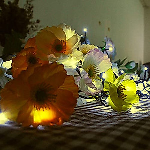 Solar String Light, 2 Pack Solar Fairy Lights Solar Christmas Lights Solar Powered Lights with 8 Working Modes, 66FT 200 LED Decorative Lights for Garden, Patio, Christmas Tree, Party Warm White