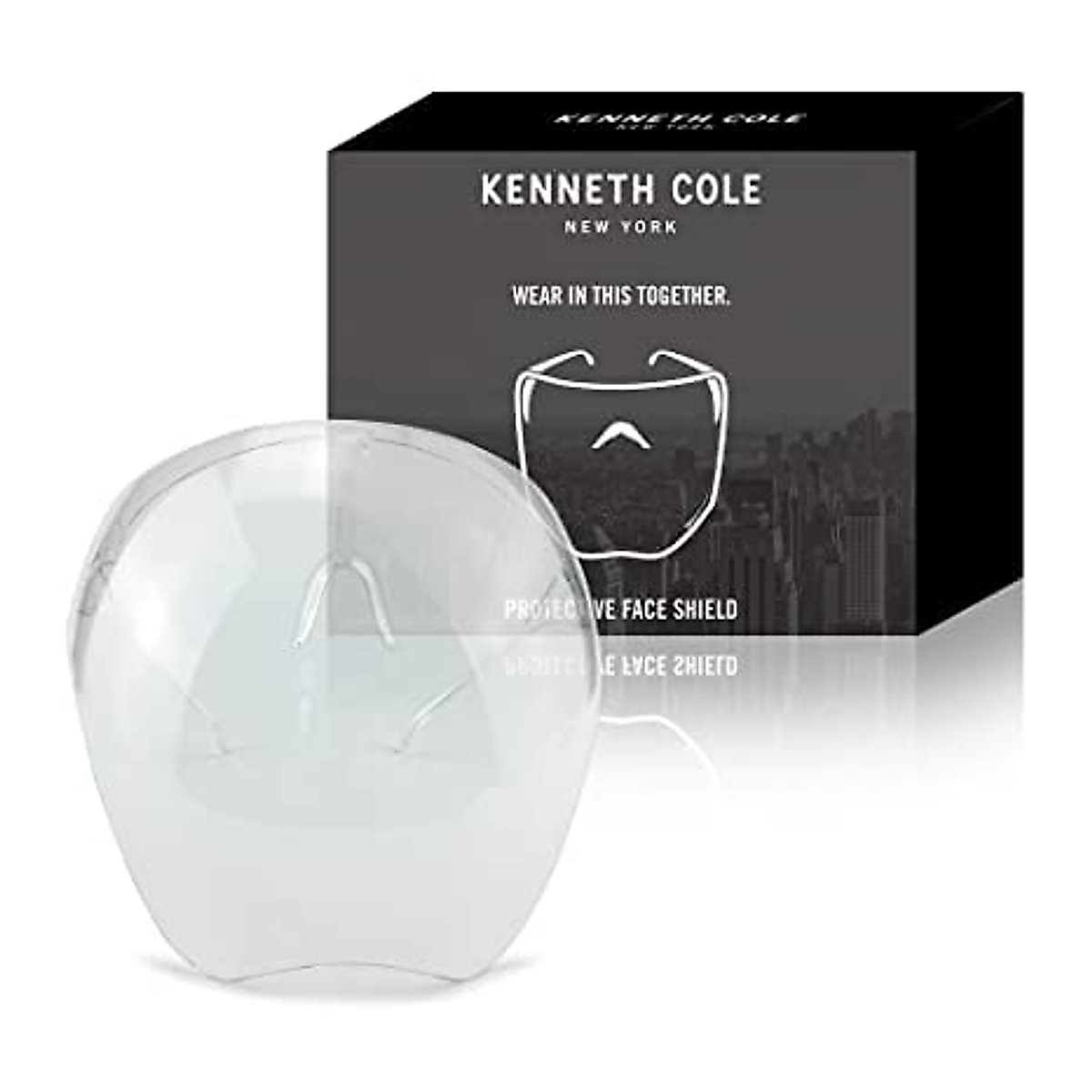 Kenneth Cole Goggle-Style Face Shield with 180° Safety Coverage - Anti-Fog Visor Design to Look Futuristic